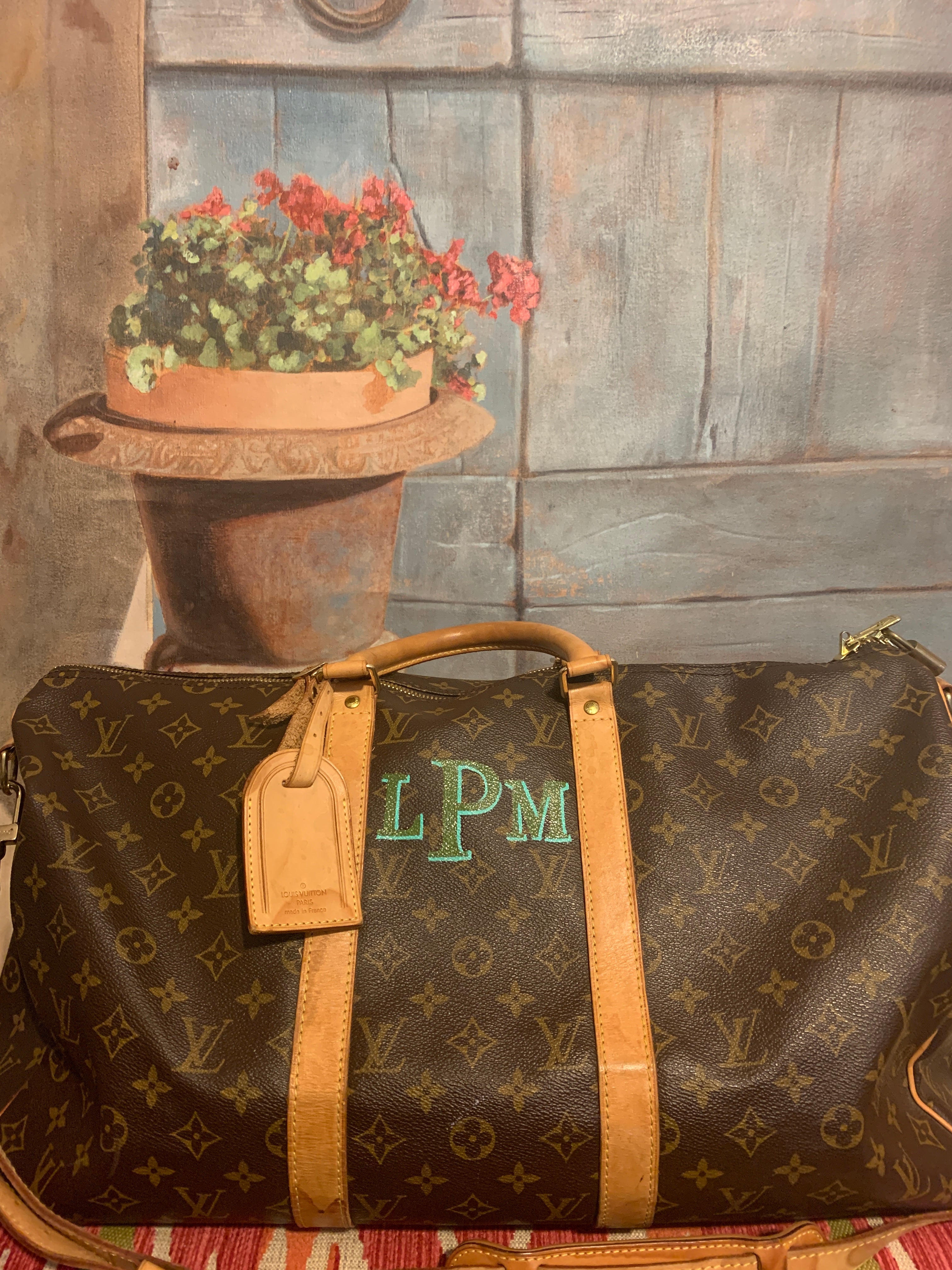 Hand Painted Monograms and Custom Designs on Leather Accessories ...